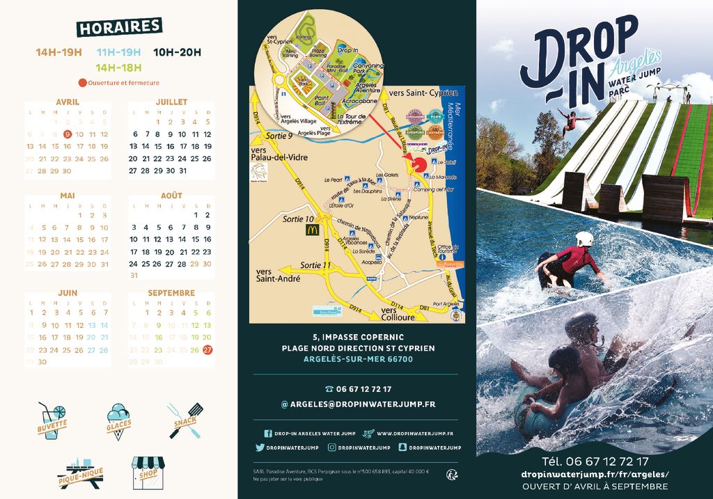 Drop-in Argelès – Water Jump EN – Drop-in Water Jump Parc